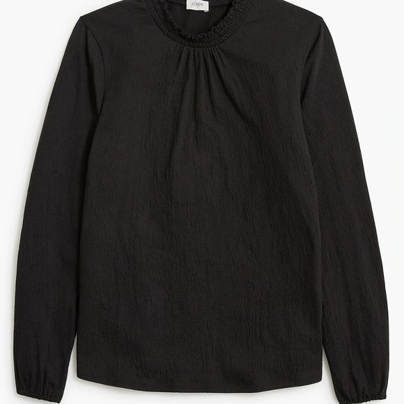 J. Crew Factory | Tops | Nwt J Crew Factory Ruffleneck Blouse | Poshmark
